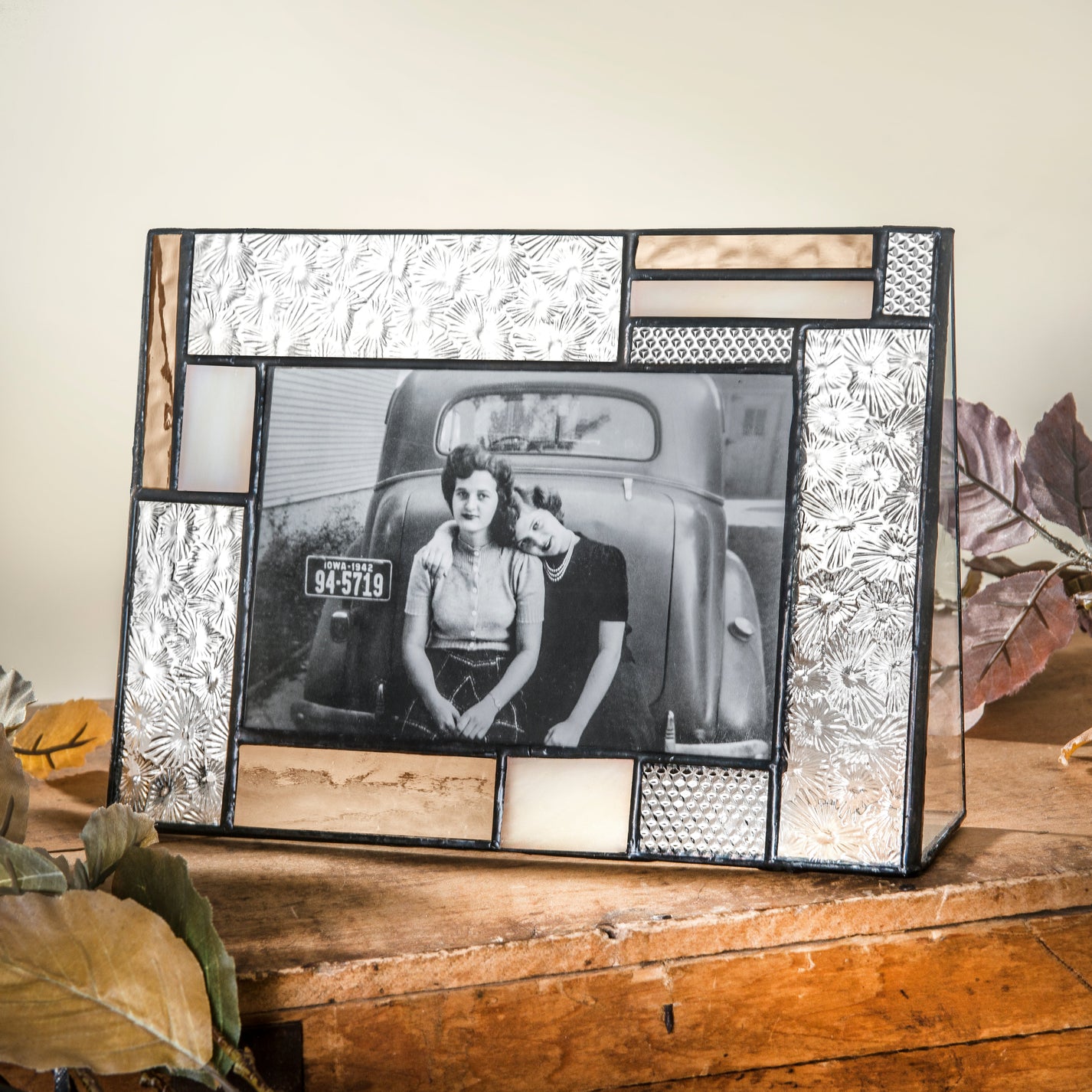 Picture Frame - Peach & Ivory Stained Glass 4x6 by J Devlin – J Devlin ...