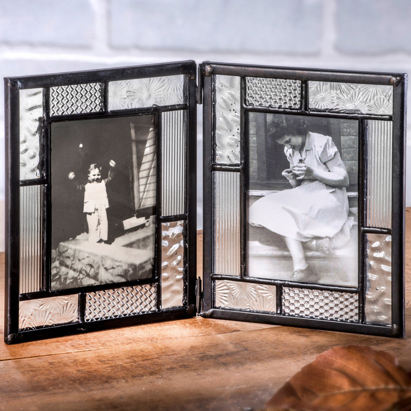 Pic 460 Clear Textured Glass - Hinged Frame Series – J Devlin Glass Art ...