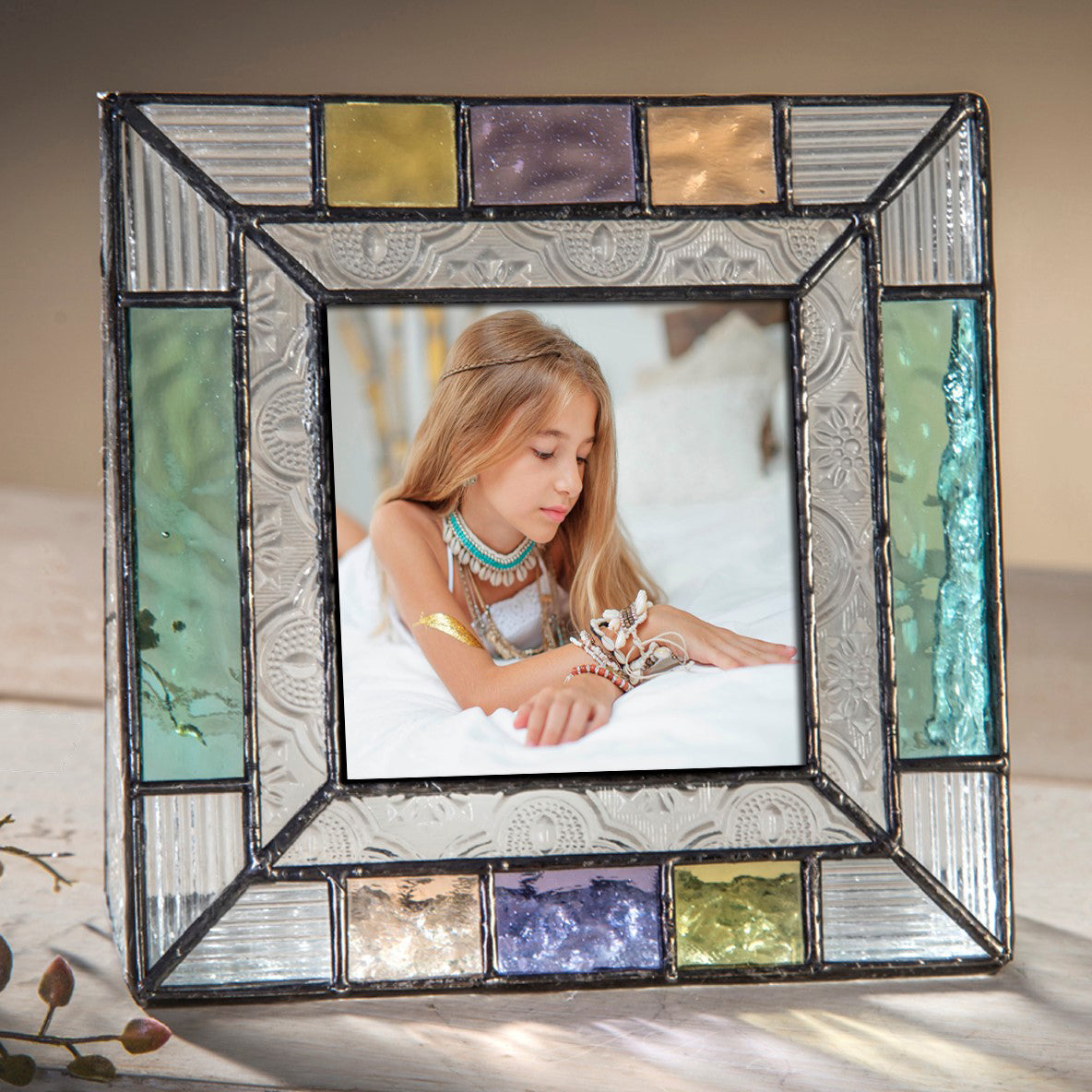 Pic 372 Pastel Multi Colored Glass Frame Series – J Devlin Glass Art ...