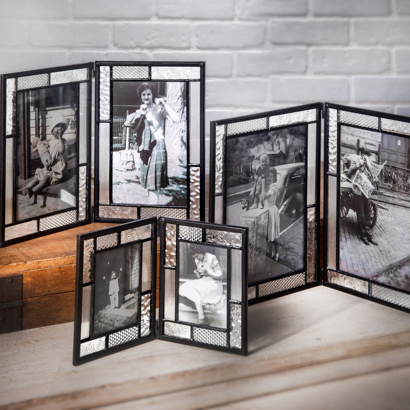 Pic 460 Clear Textured Glass - Hinged Frame Series – J Devlin Glass Art ...